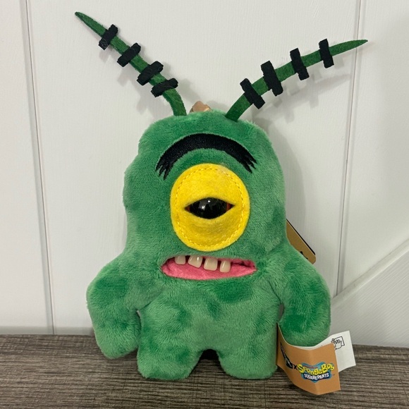 Toys | Nwt Spongebob Squarepants Plankton Fuggler Key Ring | Poshmark
